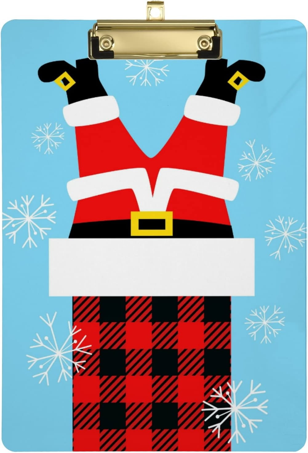 FMSHPON Christmas Santa Claus Clipboard Hardboard Wood Nursing Clip ...