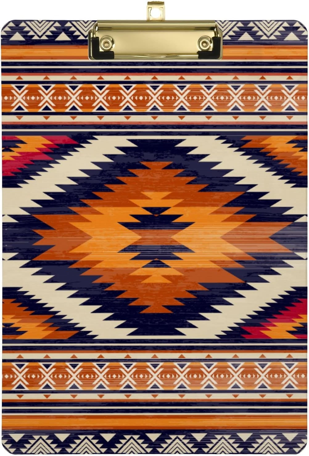 FMSHPON Colorful Aztec Print Clipboard Hardboard Wood Nursing Clip ...