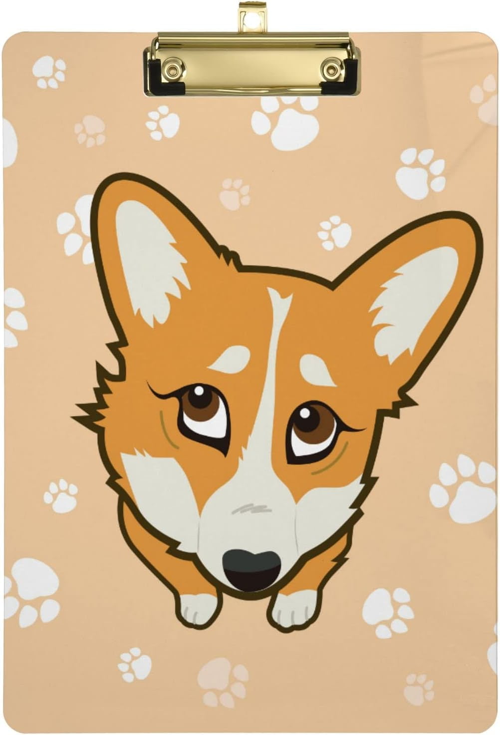 FMSHPON Corgi Dog Claw Clipboard Hardboard Wood Nursing Clip Board and ...