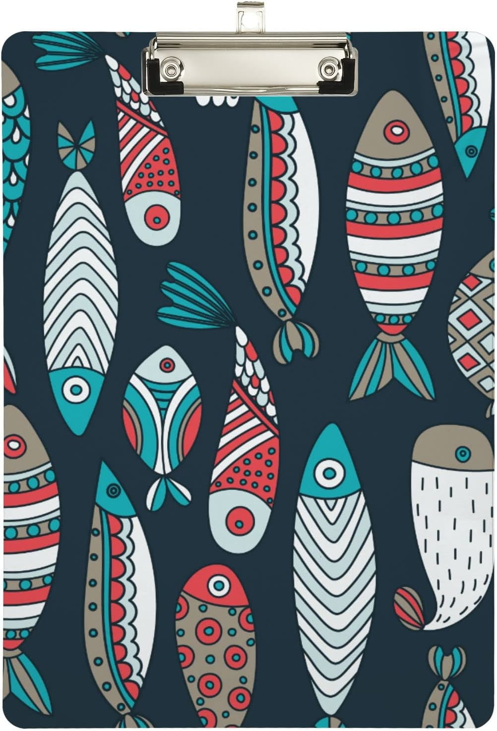 FMSHPON Cute Cartoon Fish Clipboard Hardboard Wood Nursing Clip Board ...