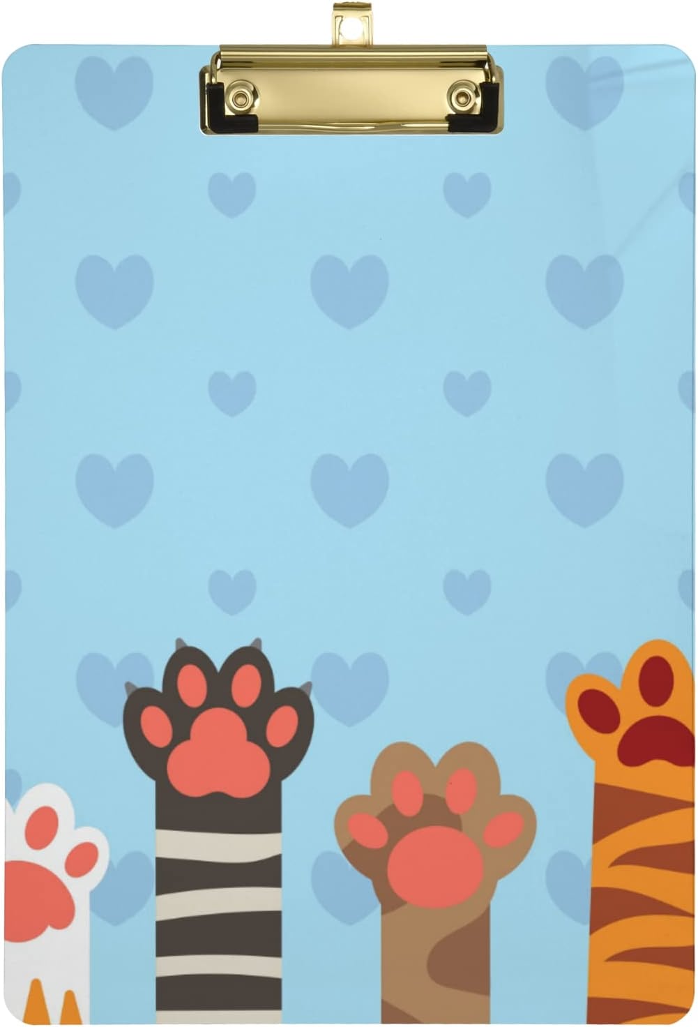 FMSHPON Cute Kitten Paw Clipboard Hardboard Wood Nursing Clip Board and ...