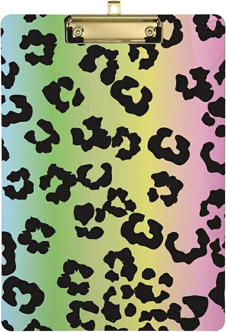 FMSHPON Dot Rainbow Clipboard Hardboard Wood Nursing Clip Board and ...