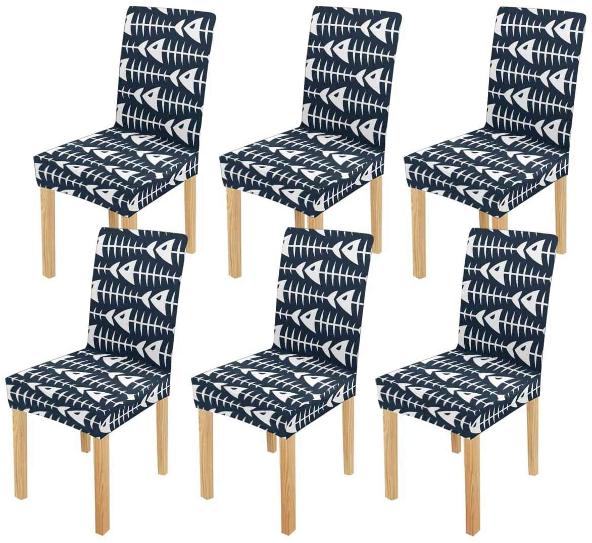 FMSHPON Fish Bone Stretch Chair Cover Protector Seat Slipcover for ...