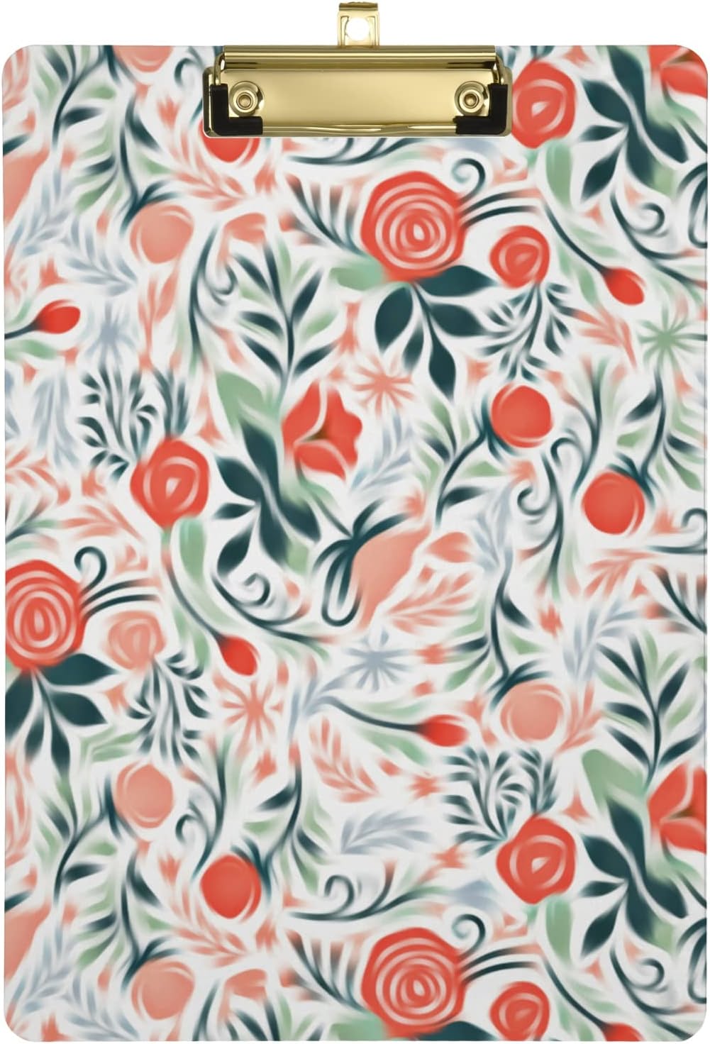 FMSHPON Floral Flowers Clipboard Hardboard Wood Nursing Clip Board and ...