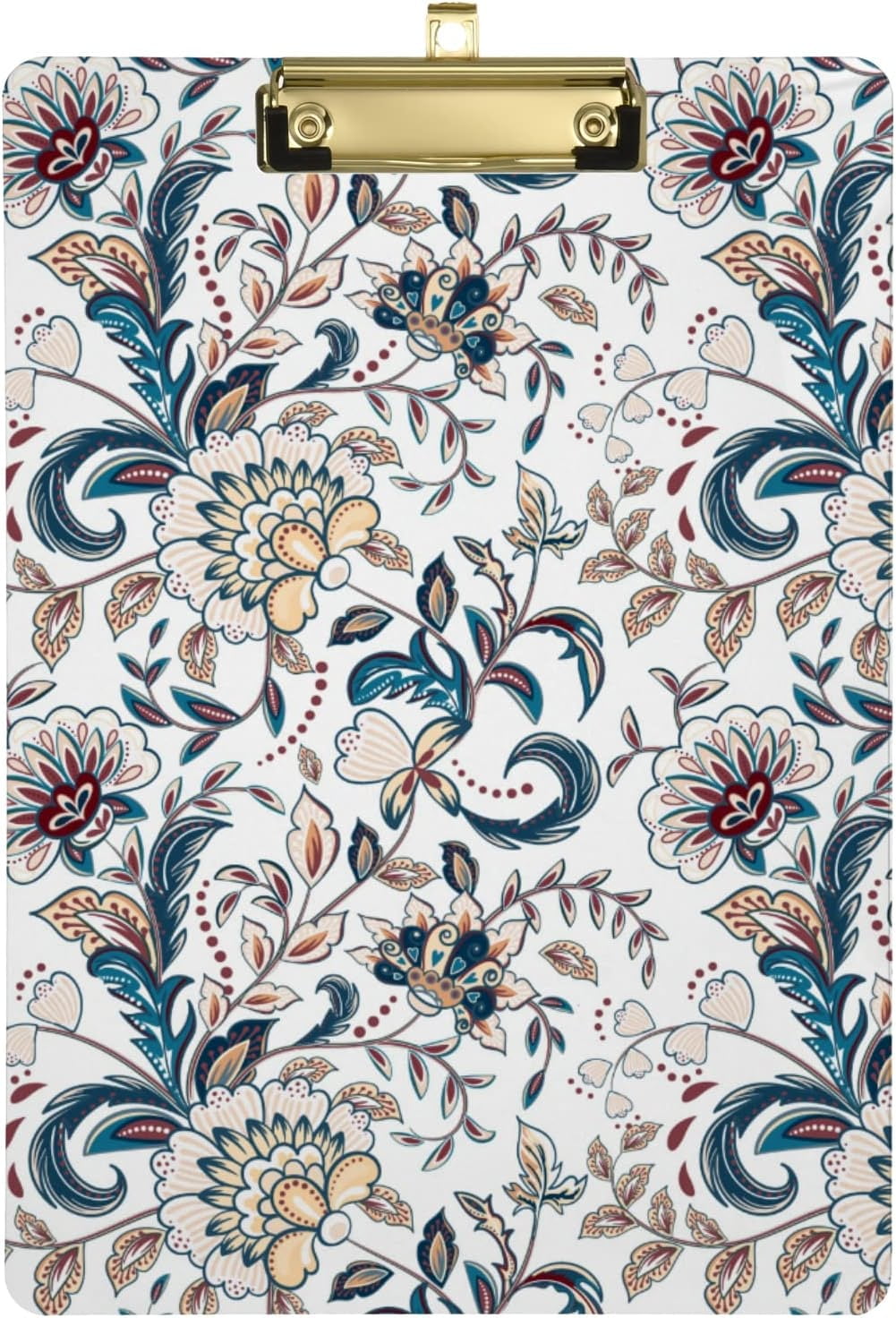 FMSHPON Floral White Blue Clipboard Hardboard Wood Nursing Clip Board ...