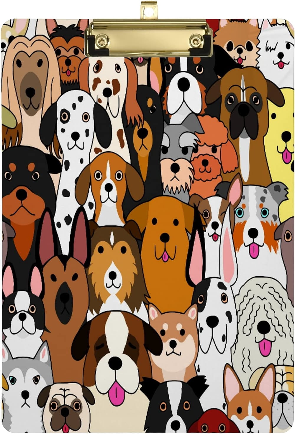 FMSHPON Funny Stylish Dog Clipboard Hardboard Wood Nursing Clip Board ...