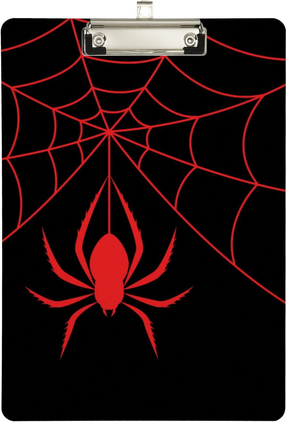 FMSHPON Halloween Red Spider Web Clipboard Hardboard Wood Nursing Clip ...