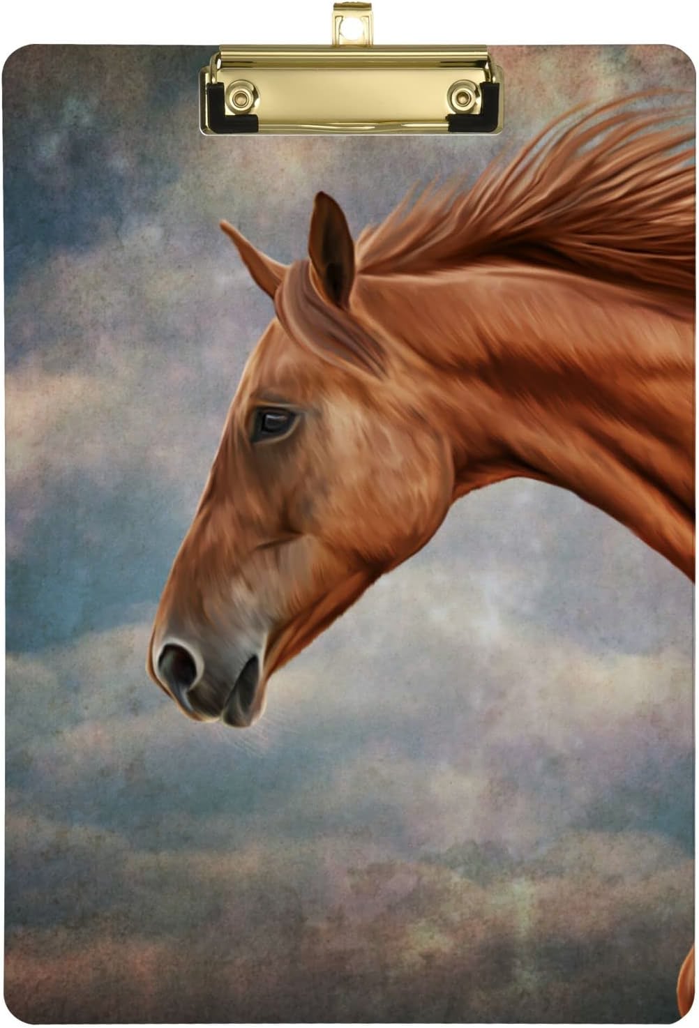 FMSHPON Horse Clipboard Hardboard Wood Nursing Clip Board and Pull for ...