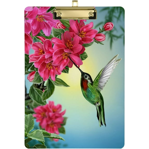 FMSHPON Hummingbird Spring Clipboard Hardboard Wood Nursing Clip Board ...