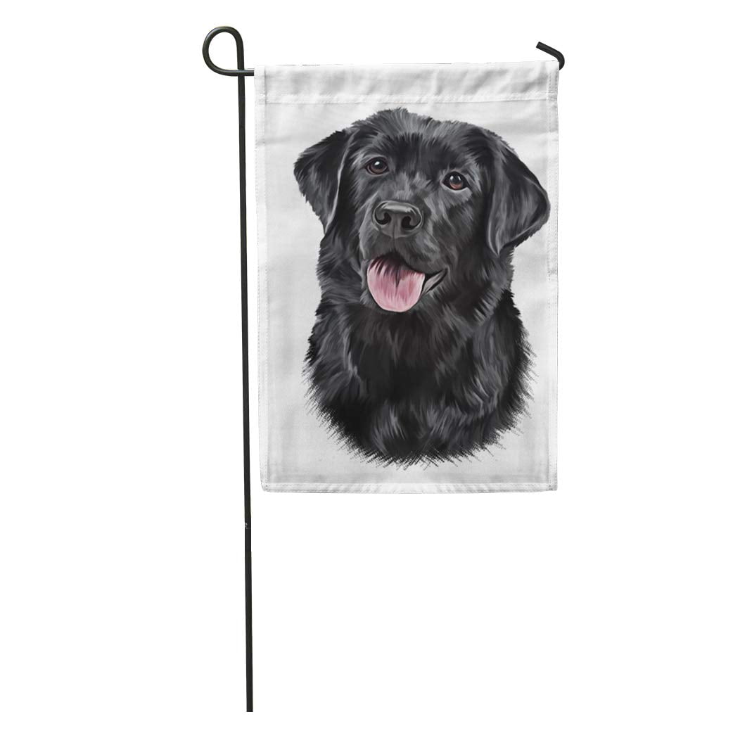 FMSHPON Lab Drawing Dog Breed Black Labrador Portrait Oil Painting ...