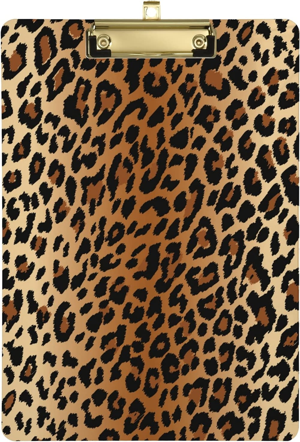 FMSHPON Leopard Grain Clipboard Hardboard Wood Nursing Clip Board and Pull for Standard A4 ...
