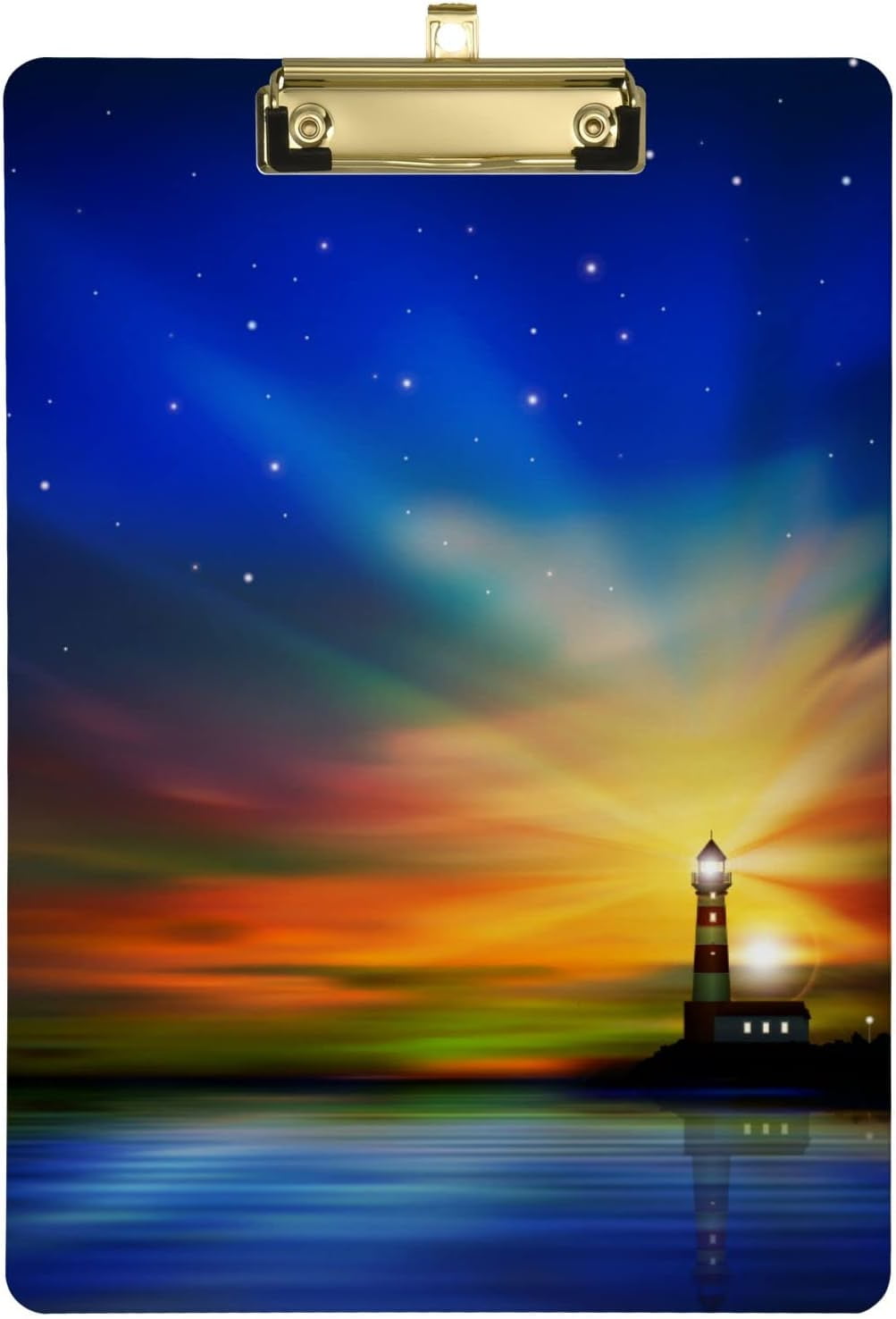 FMSHPON Lighthouse Clipboard Hardboard Wood Nursing Clip Board and Pull ...