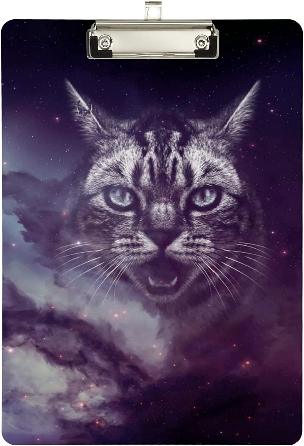 FMSHPON Magic Galaxy Cat Stars Clipboard Hardboard Wood Nursing Clip ...