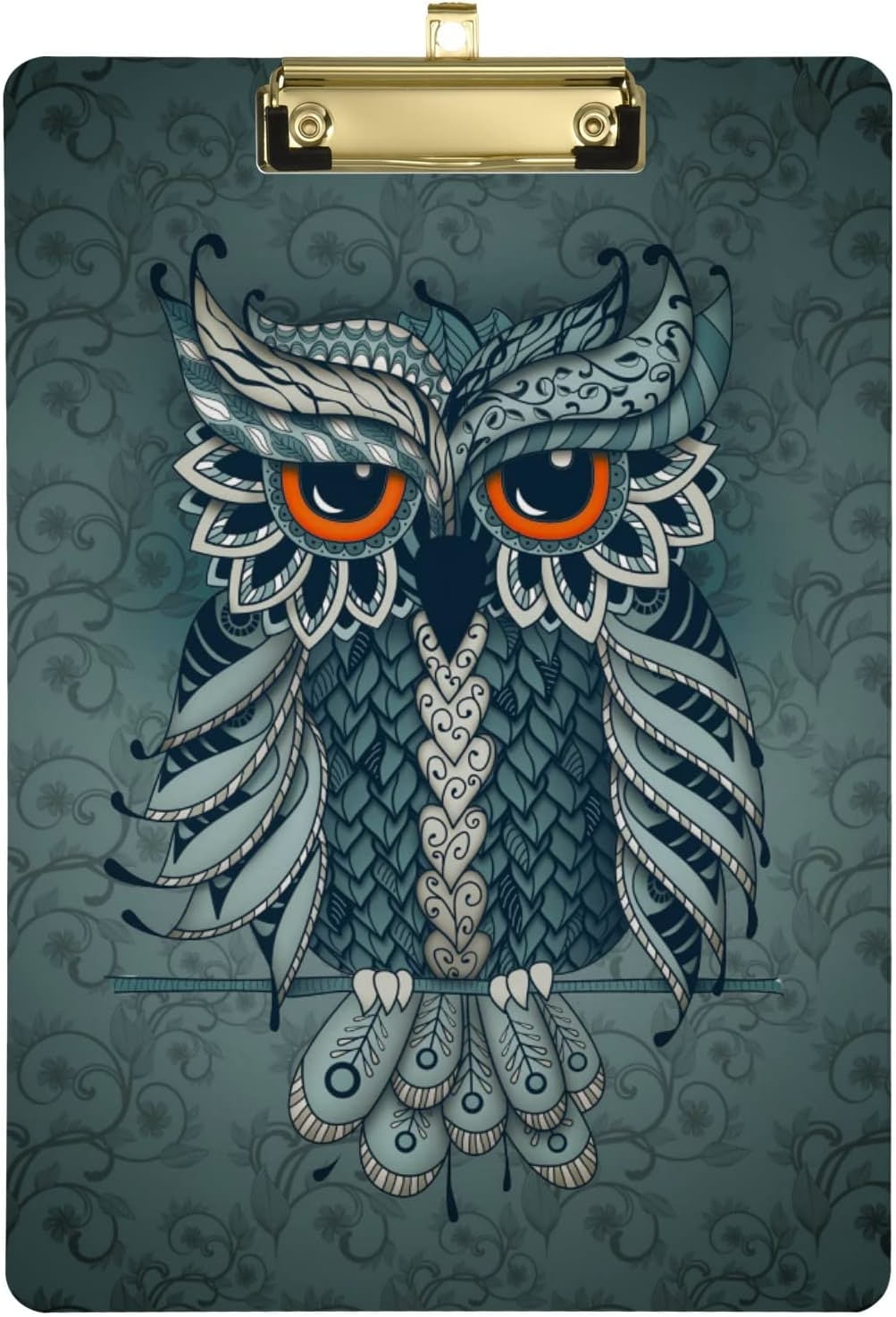 FMSHPON Owl Print Boho Clipboard Hardboard Wood Nursing Clip Board and ...