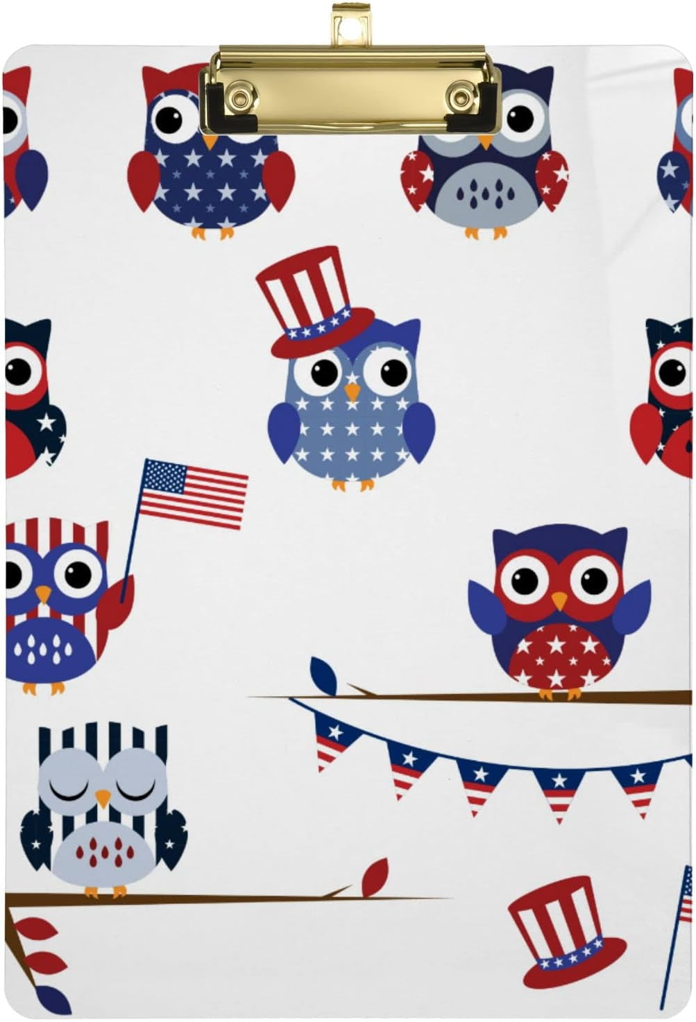 FMSHPON Owls Clipboard Hardboard Wood Nursing Clip Board and Pull for ...