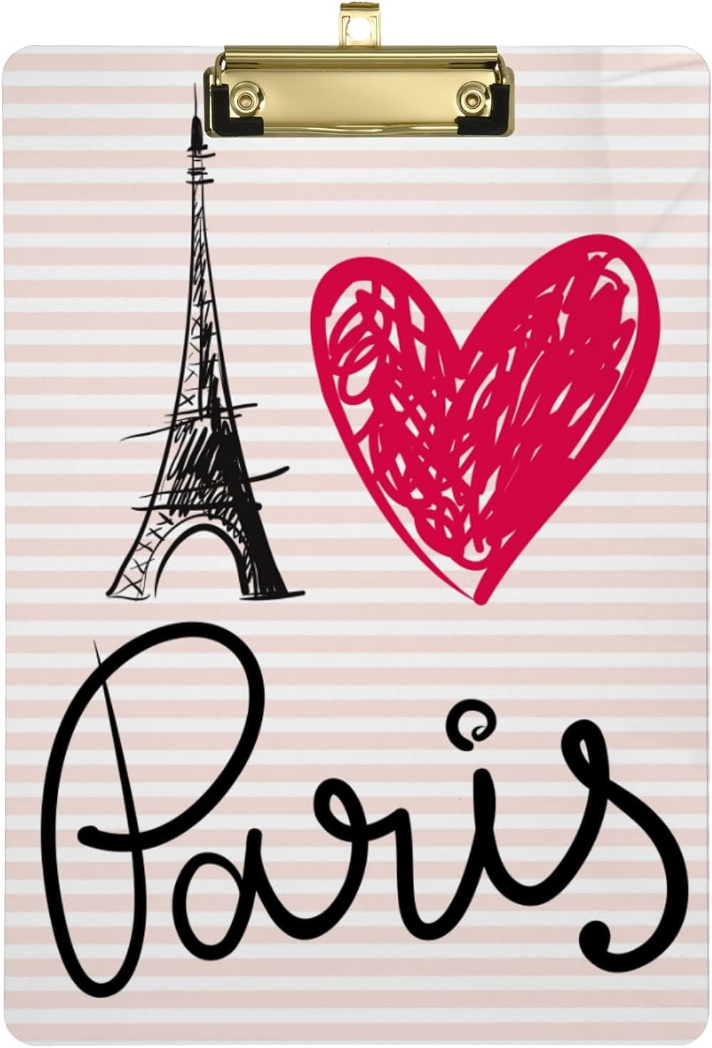 FMSHPON Paris Symbol Eiffel Tower Clipboard Hardboard Wood Nursing Clip ...