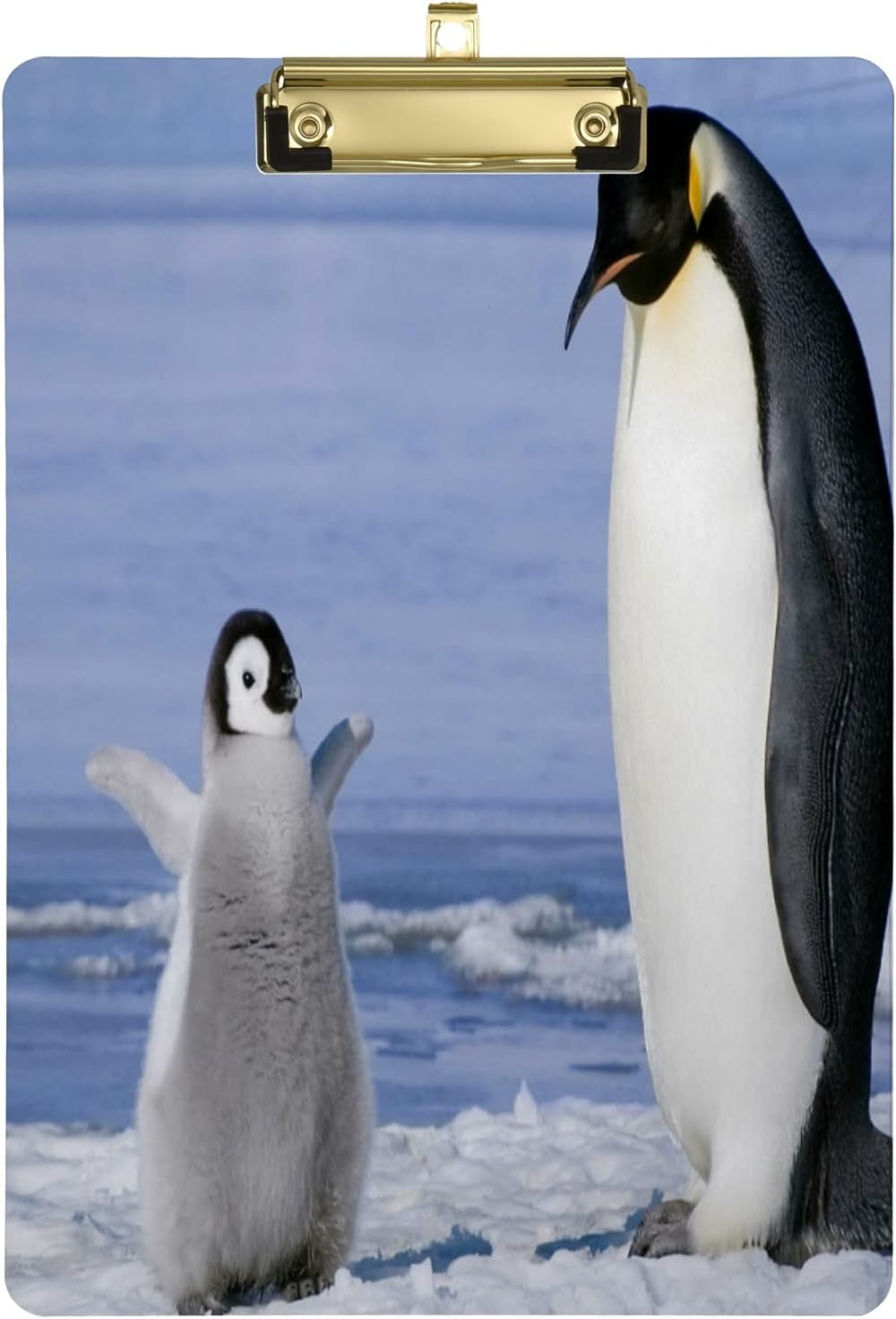 FMSHPON Penguins Clipboard Hardboard Wood Nursing Clip Board and Pull ...