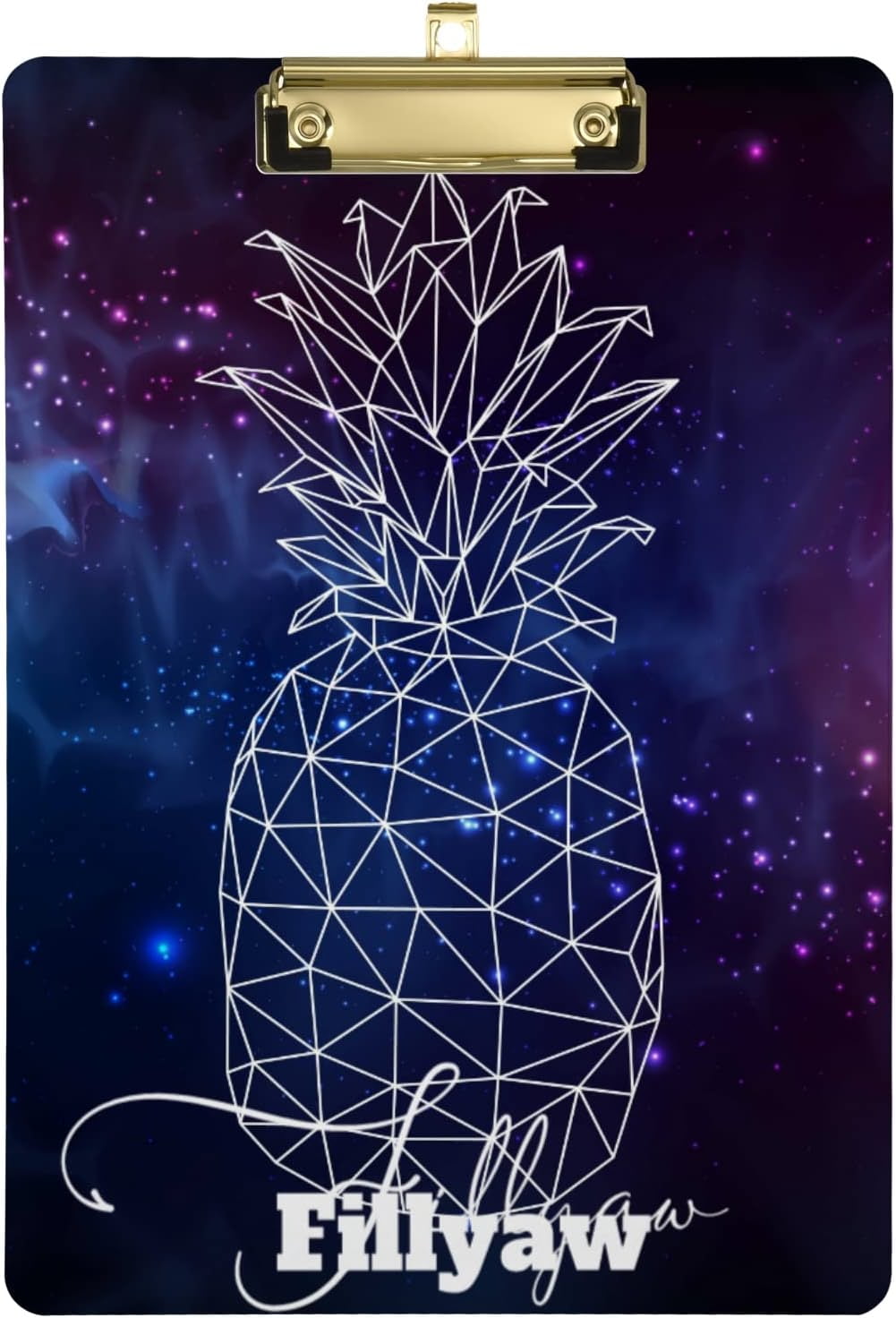 FMSHPON Pineapple Galaxy Clipboard Hardboard Wood Nursing Clip Board ...