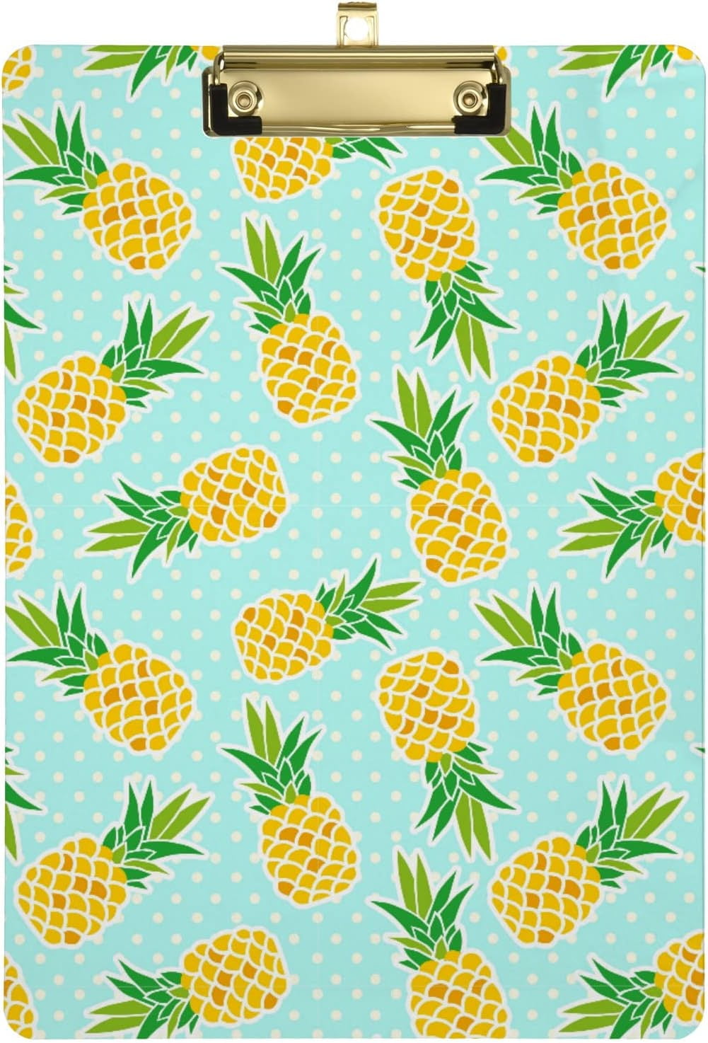 FMSHPON Pineapple Polka Dots Clipboard Hardboard Wood Nursing Clip ...