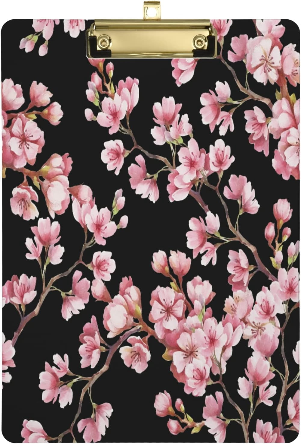 FMSHPON Pink Cherry Blossom Flower Floral Stylish Clipboard Hardboard ...