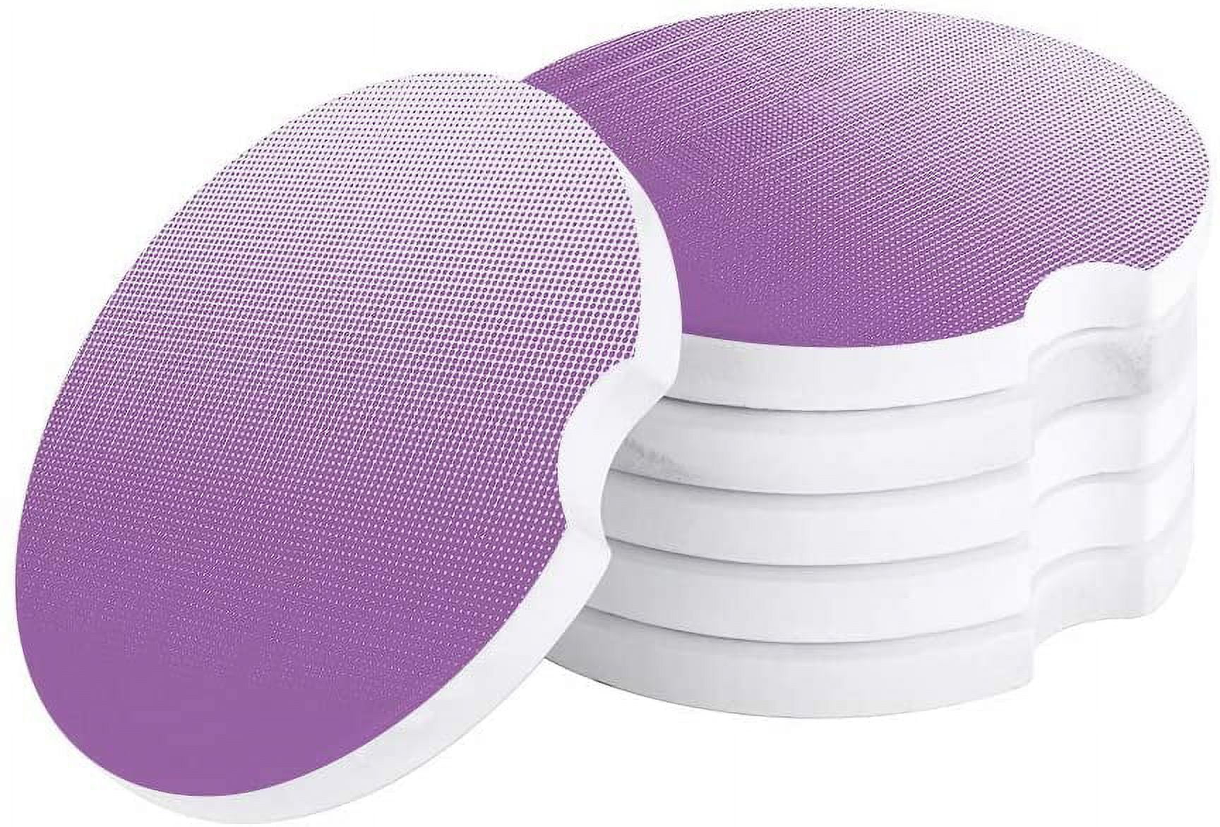 FMSHPON Purple Gradient Polka Dot Pattern Set of 2 Car Coaster for ...
