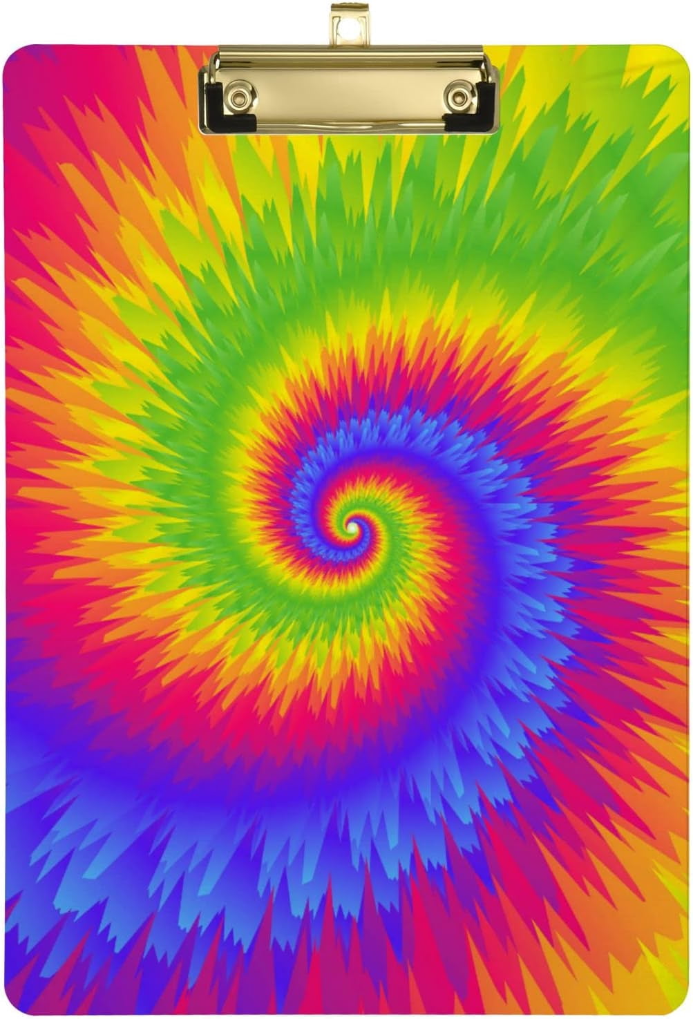 FMSHPON Rainbow Tie Dye Pride Swirl Prints Clipboard Hardboard Wood ...