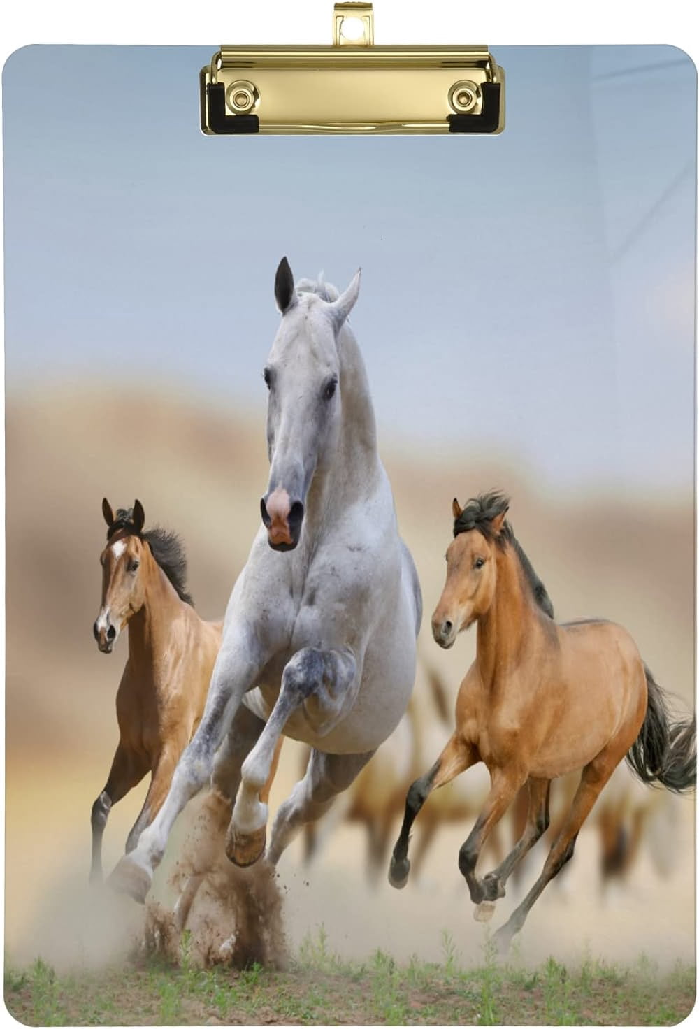 FMSHPON Running Wild Horse Clipboard Hardboard Wood Nursing Clip Board ...