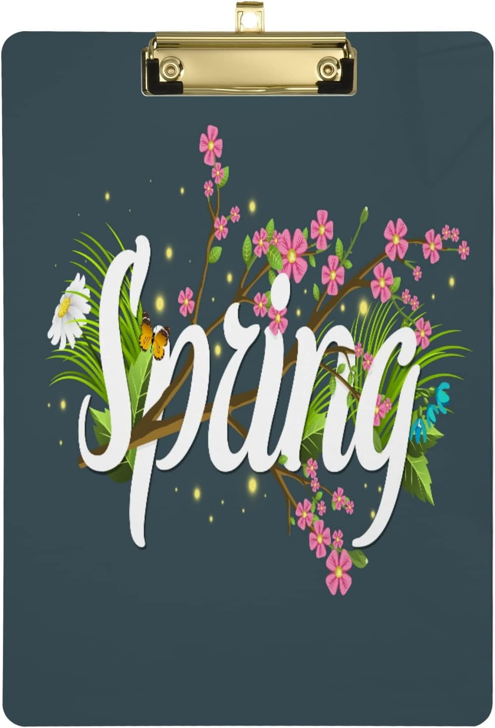 FMSHPON Spring Comes Clipboard Hardboard Wood Nursing Clip Board and ...