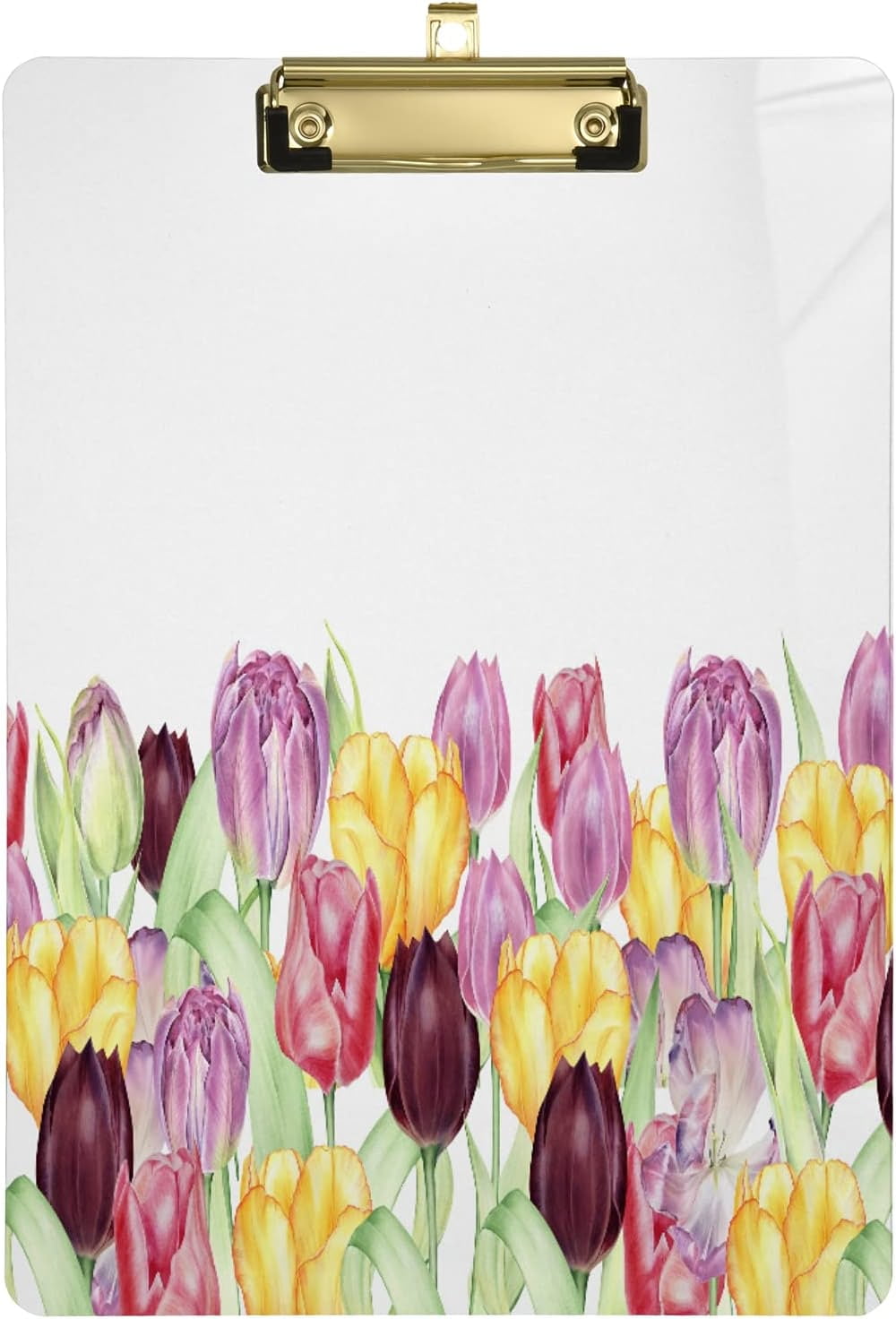 FMSHPON Spring Farm Tulip Flower Clipboard Hardboard Wood Nursing Clip ...