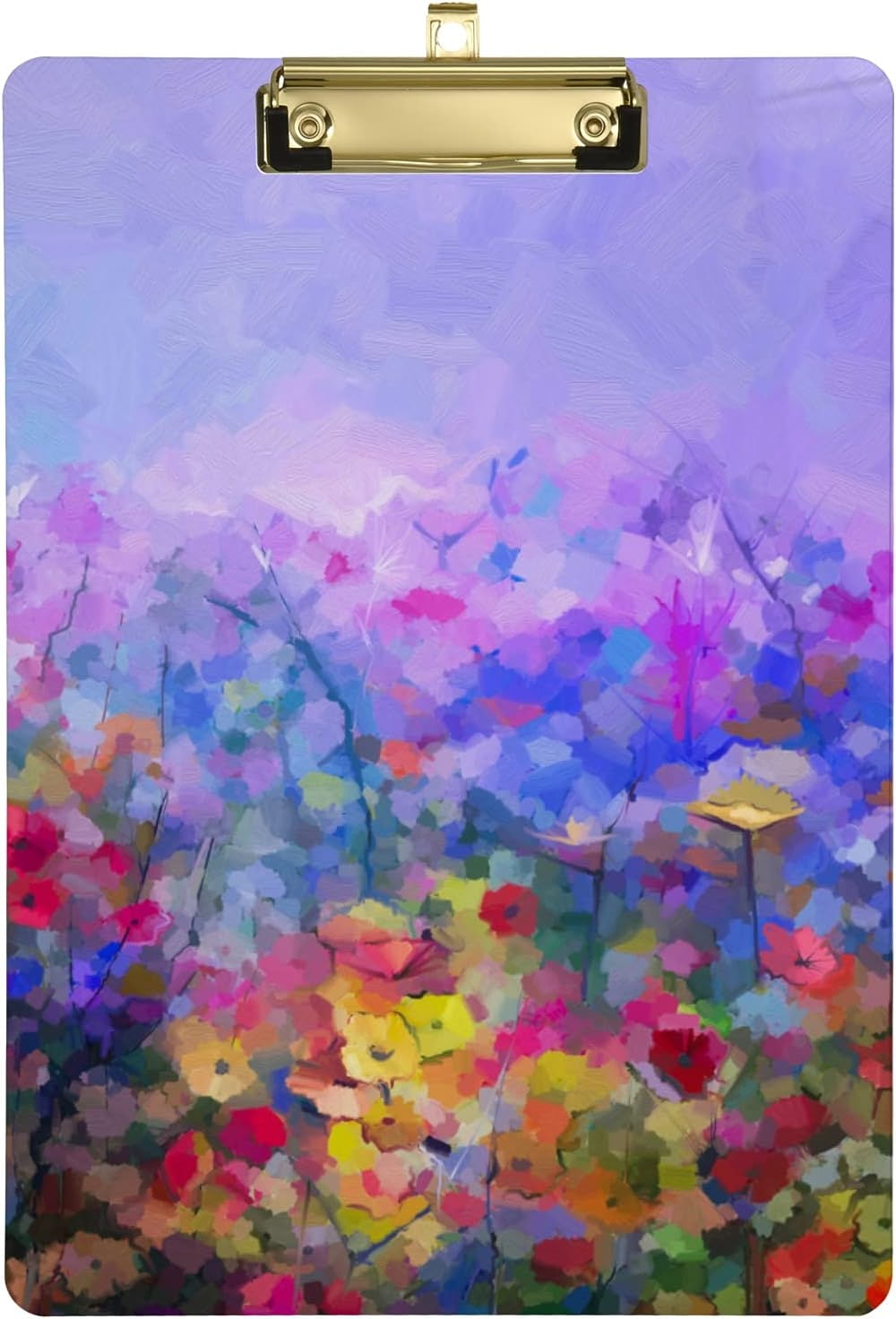 FMSHPON Spring Flowers Purple Clipboard Hardboard Wood Nursing Clip ...