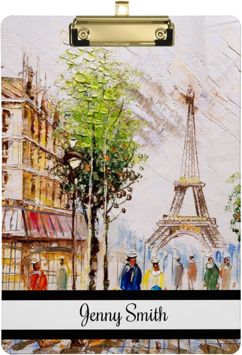 FMSHPON Street View Paris Clipboard Hardboard Wood Nursing Clip Board ...