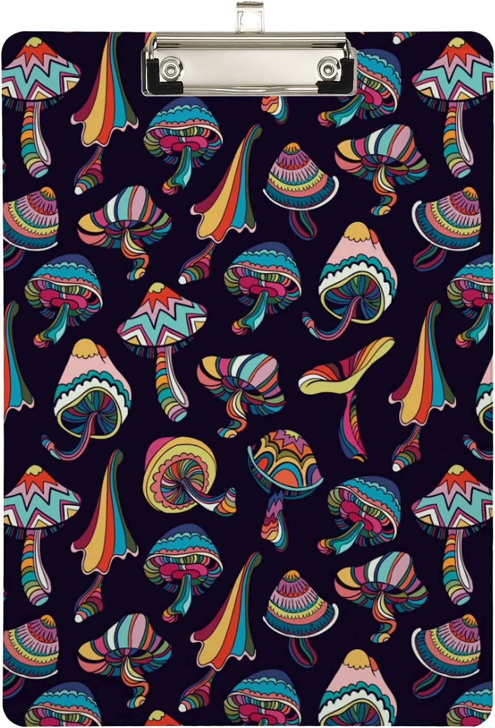 FMSHPON Stylish Colorful Floral Mushroom Clipboard Hardboard Wood ...