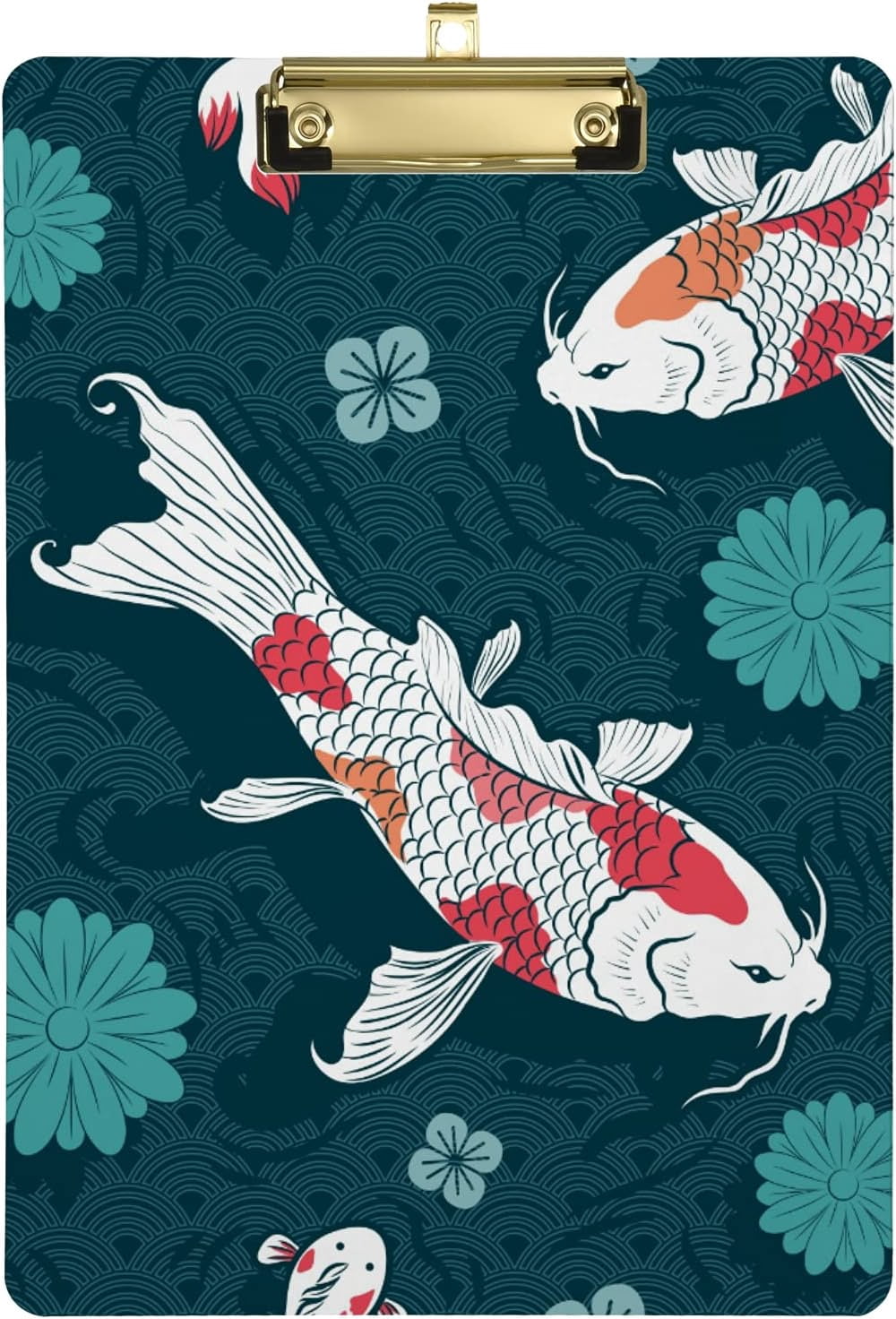 FMSHPON Swimming Fish Flower Clipboard Hardboard Wood Nursing Clip ...