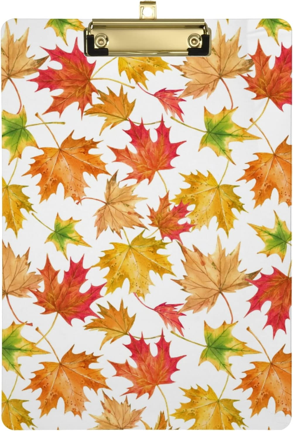 FMSHPON Thanksgiving Autumn Leaves Clipboard Hardboard Wood Nursing Clip Board and Pull for ...
