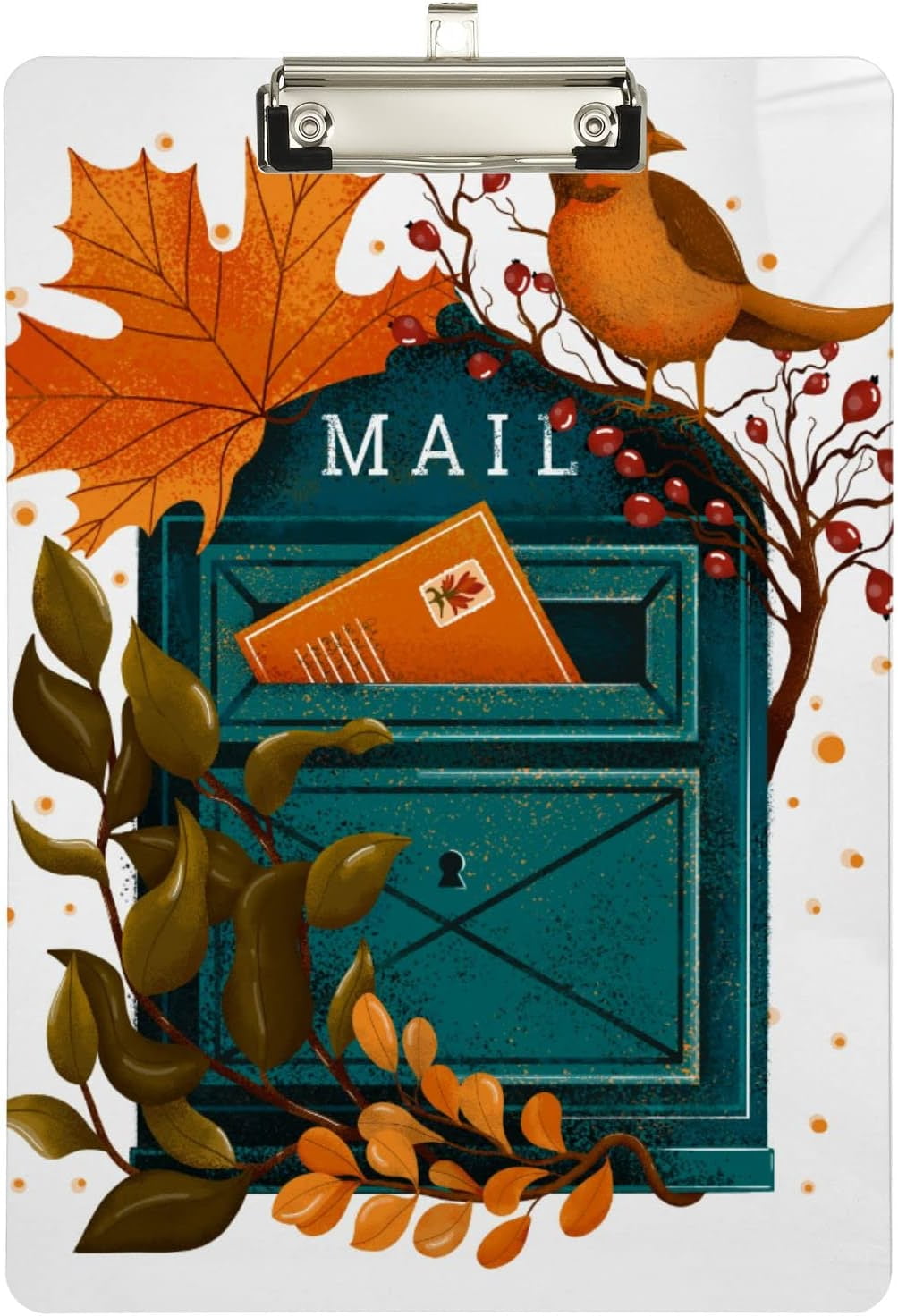 FMSHPON Thanksgiving Bird Maple Mail Box Clipboard Hardboard Wood ...