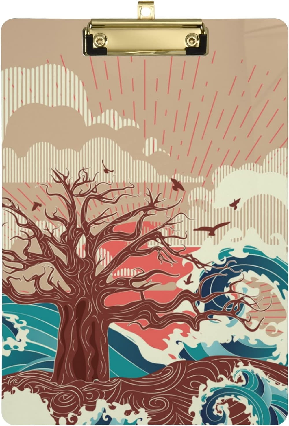 FMSHPON Tree Clipboard Hardboard Wood Nursing Clip Board and Pull for ...