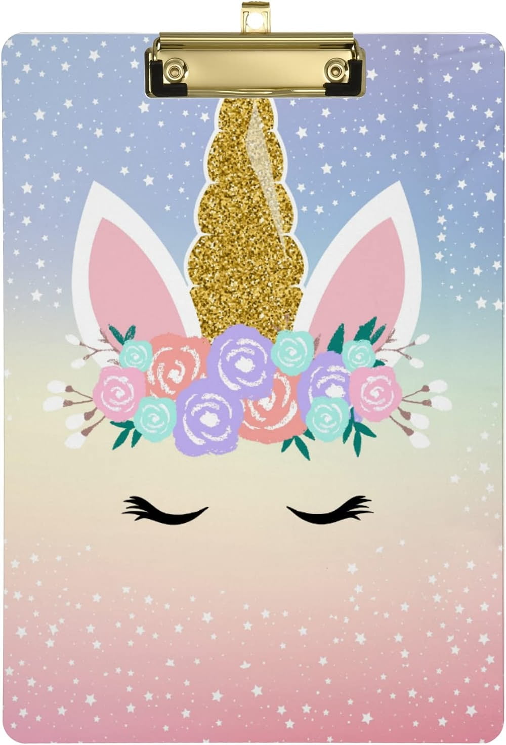 FMSHPON Unicorn CuteMagic Time Clipboard Hardboard Wood Nursing Clip ...