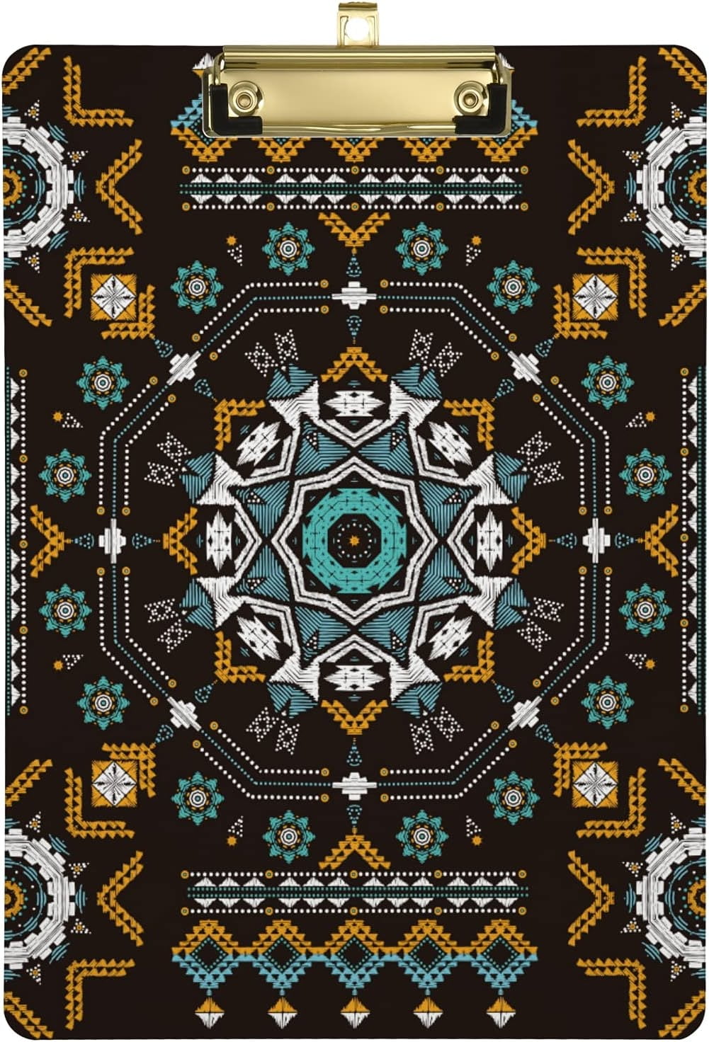 FMSHPON Vintage Boho Style Print Clipboard Hardboard Wood Nursing Clip ...