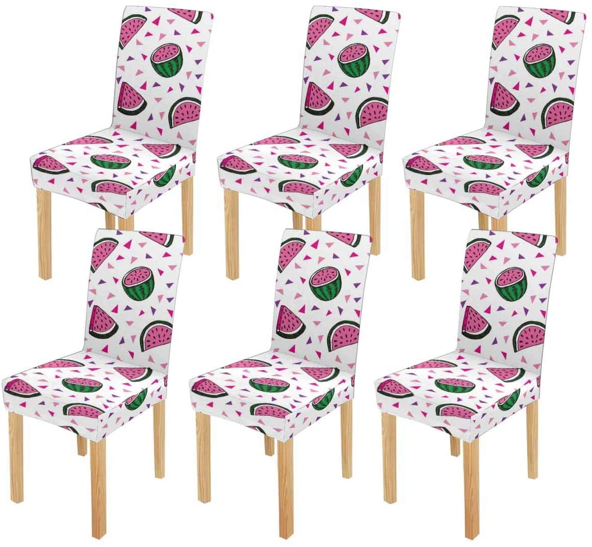 FMSHPON Watermelons and Aztec Geometric Shapes Stretch Chair Cover ...