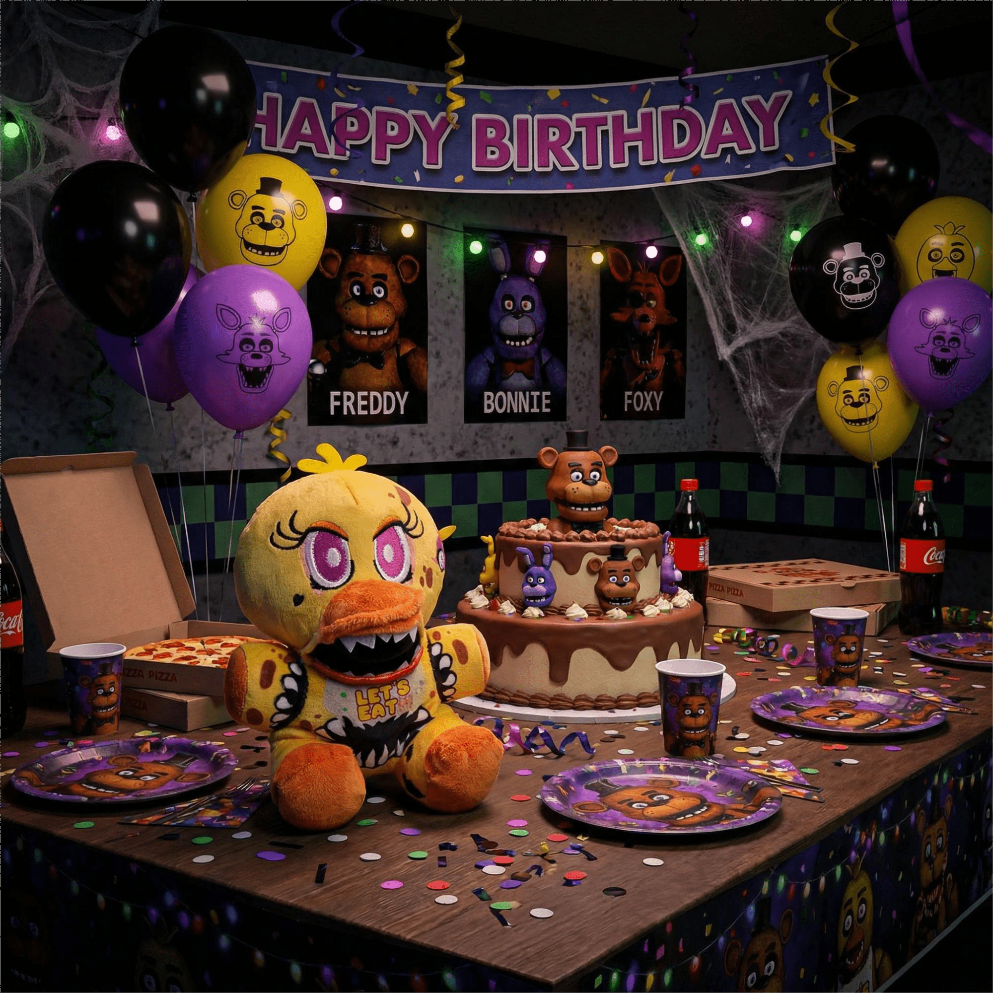 FN-AF Collectible Plush - Freddy, Bonnie, Chica, Foxy, Roxanne Wolf ...