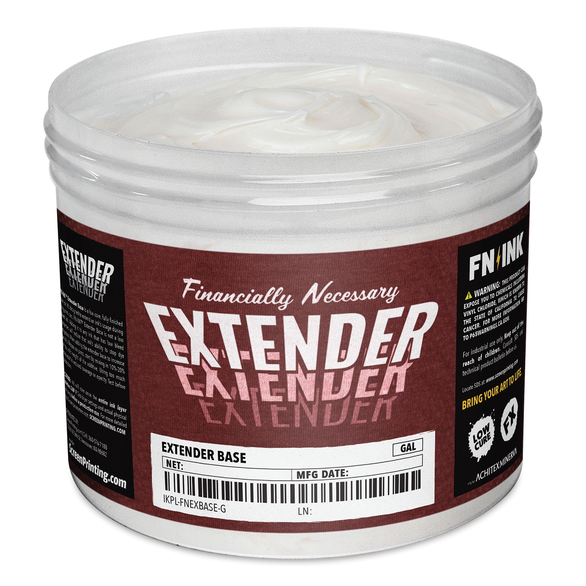 FN Ink Plastisol Screen Printing Ink Extender Base - Gallon - Walmart.com