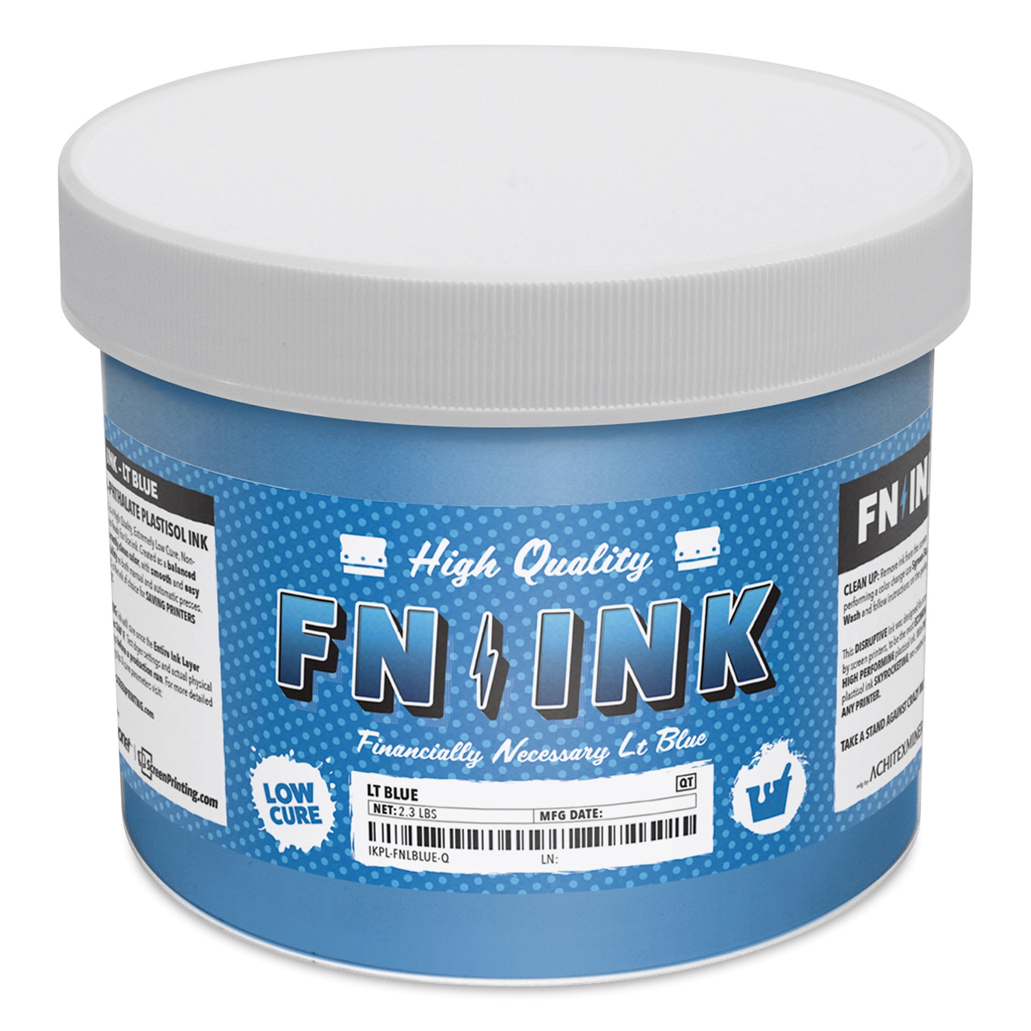 FN Ink Plastisol Screen Printing Ink - Light Blue, Quart - Walmart.com