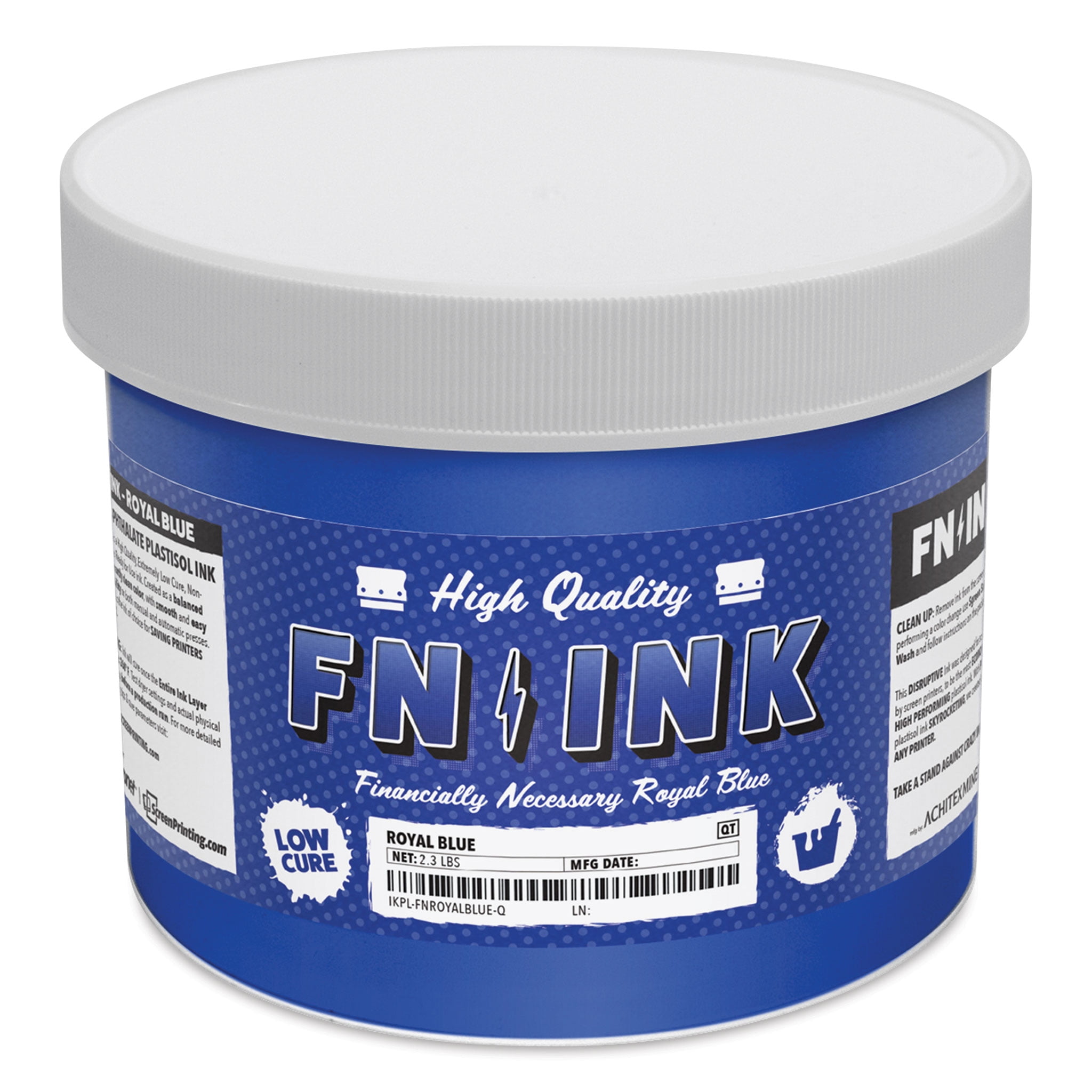 FN Ink Plastisol Screen Printing Ink - Royal Blue, Quart - Walmart.com
