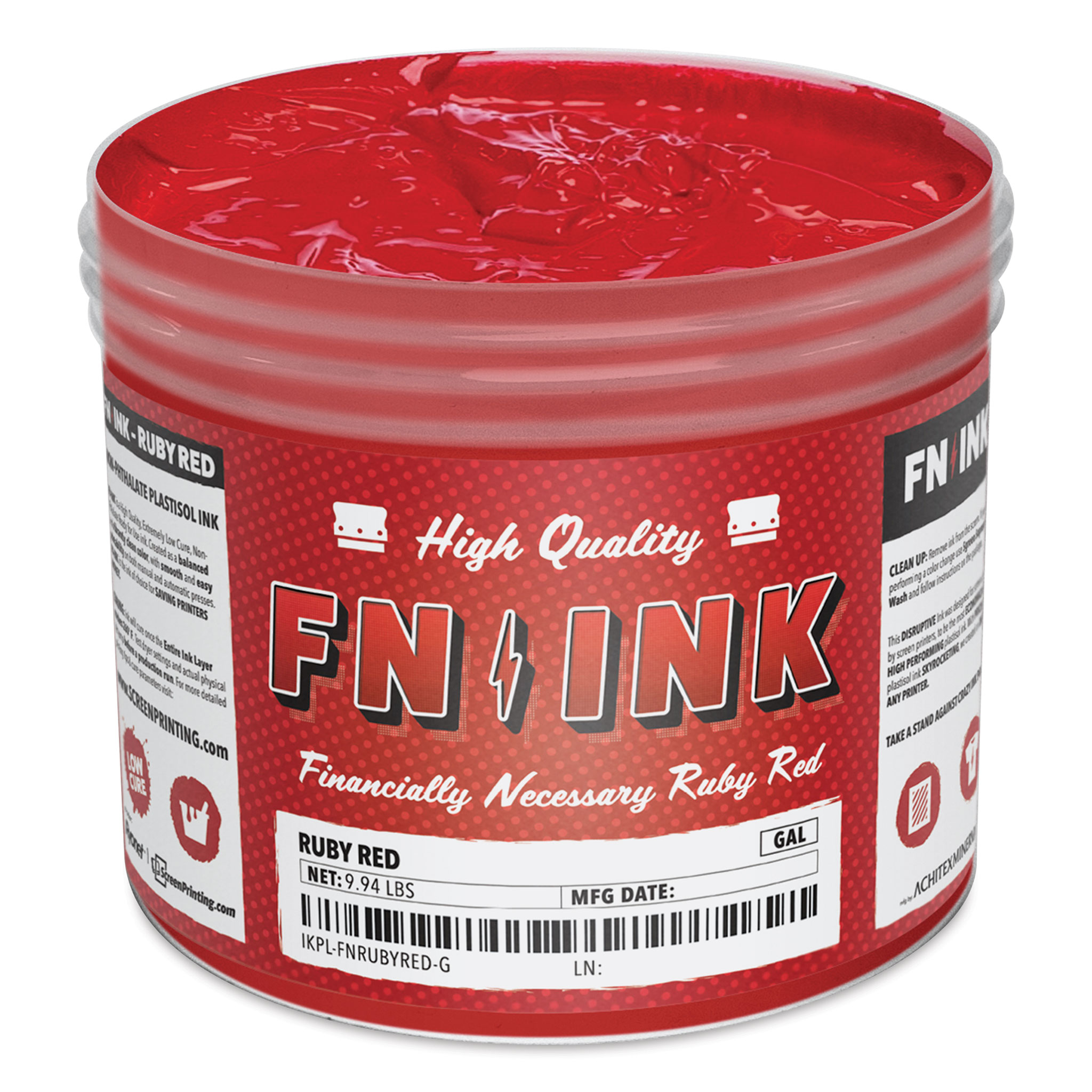FN Ink Plastisol Screen Printing Ink - Ruby Red, Gallon - Walmart.com