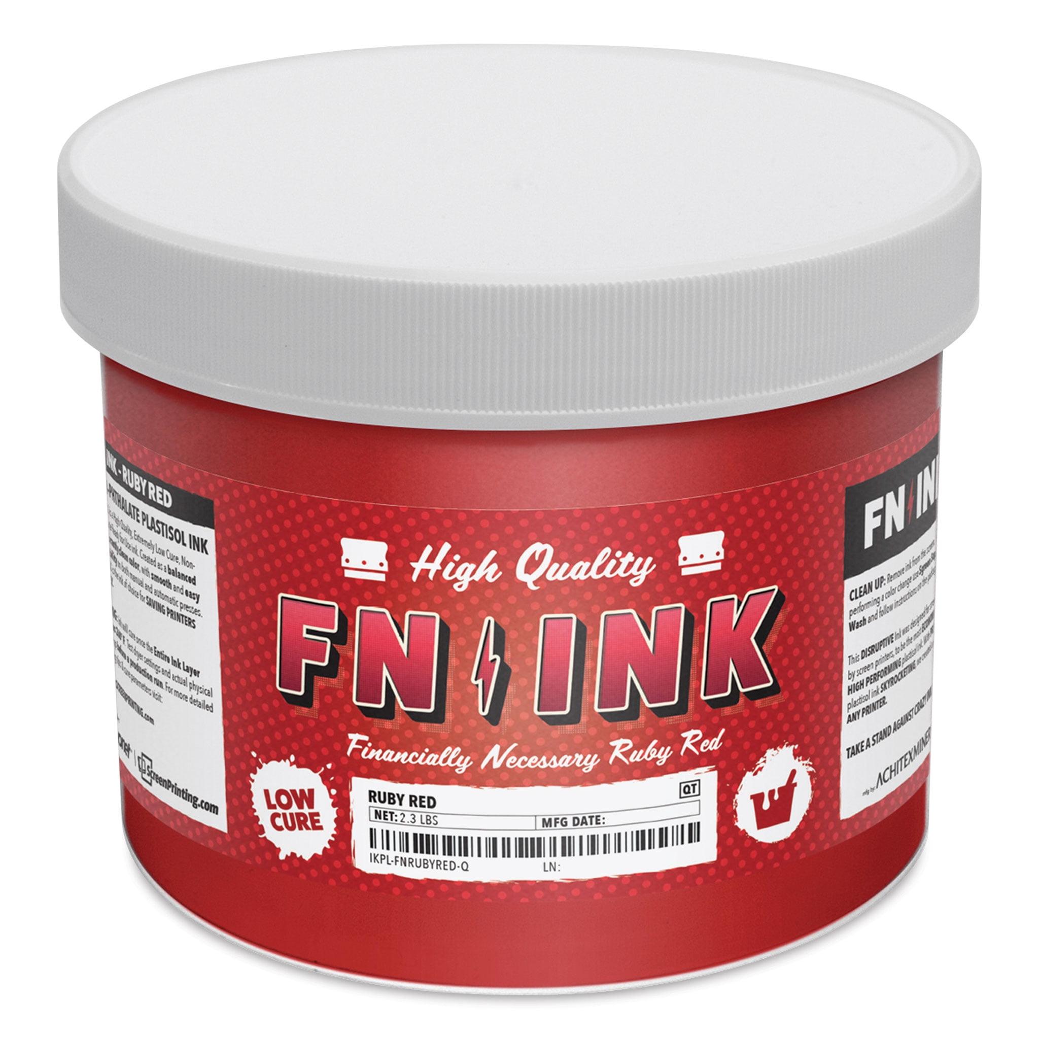 FN Ink Plastisol Screen Printing Ink - Ruby Red, Quart - Walmart.com