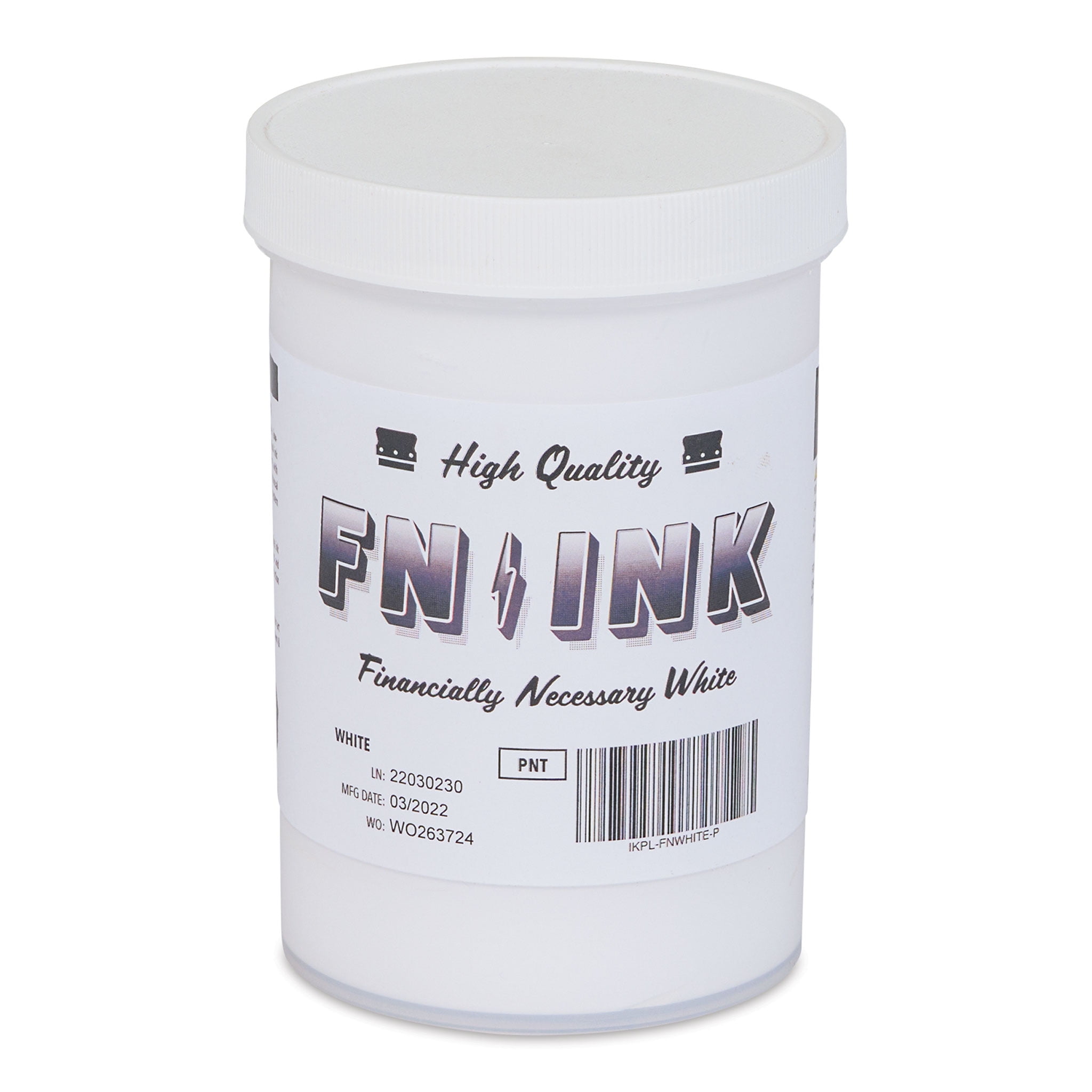 FN Ink Plastisol Screen Printing Ink - White, Pint - Walmart.com