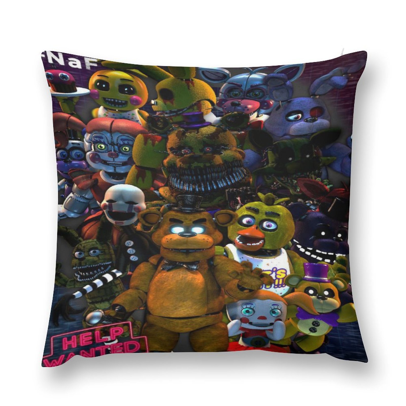 FNAF Five Night At Freddy Throw Pillow Covers for Couch Sofa Cartoon ...