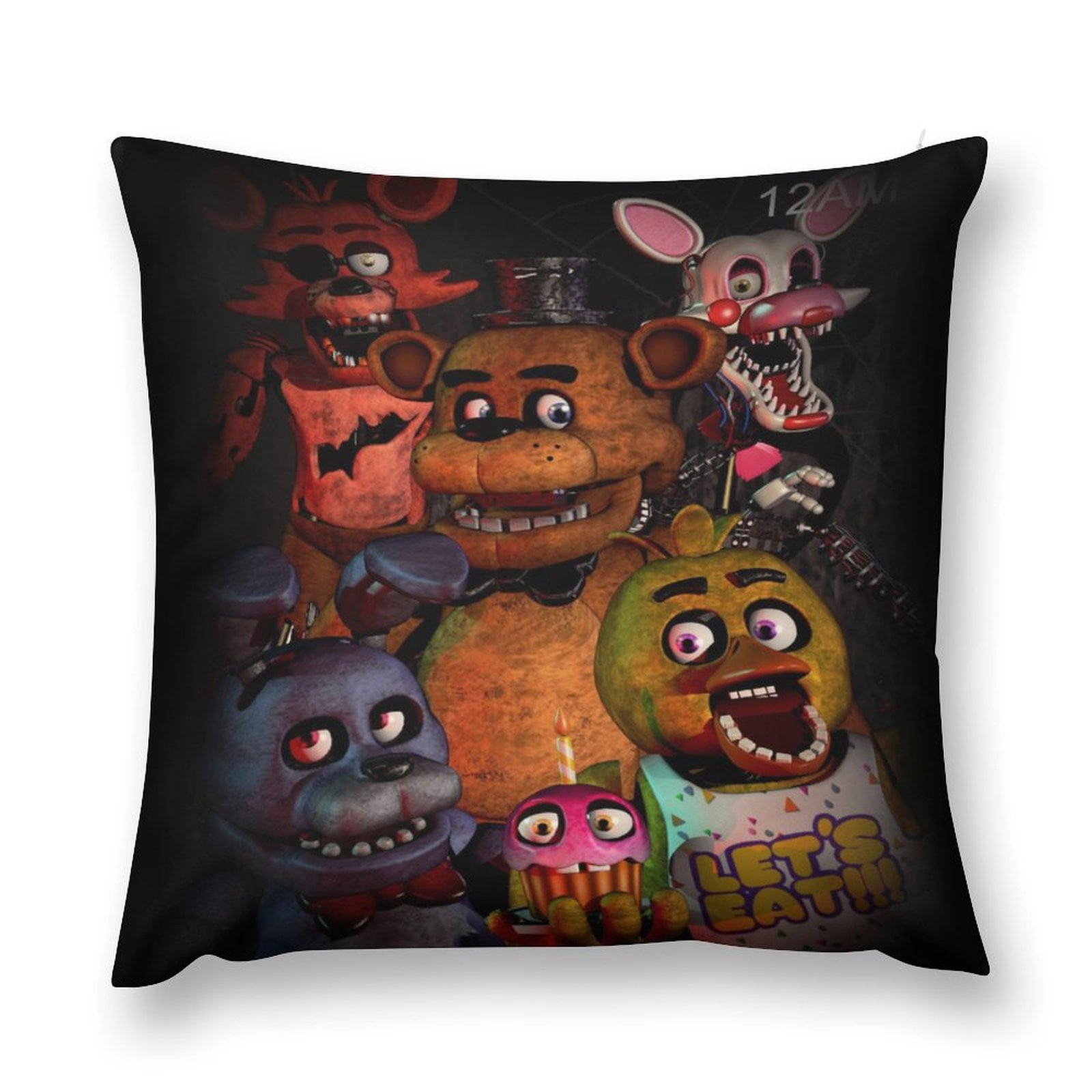 FNAF Five Night At Freddy Throw Pillow Covers for Couch Sofa Cartoon ...