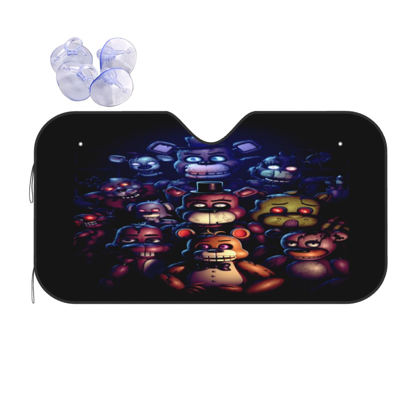 FNAF Five Night At Freddy Cartoon Car Windshield Sunshade Foldable Keep ...