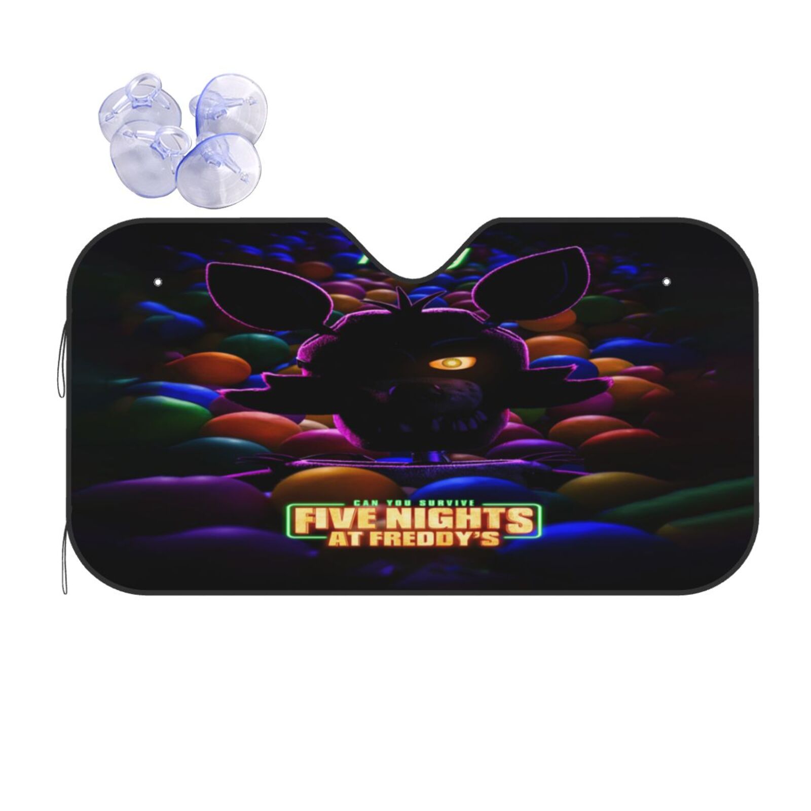 FNAF Five Night At Freddy Cartoon Car Windshield Sunshade Foldable Keep ...